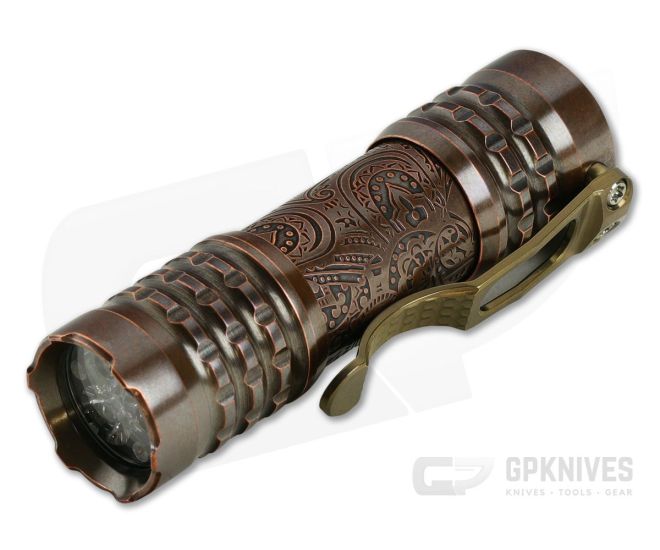 Ti2 Design / CWF Pele Custom Flashlight Copper Paisley 4000K