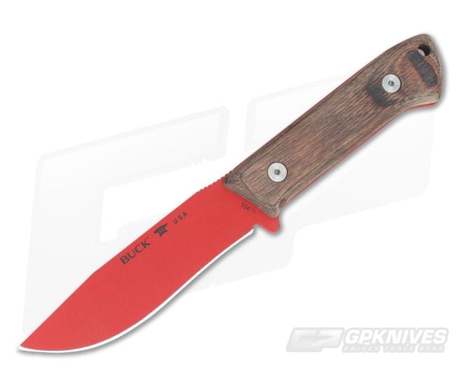 Buck Compadre Camp Knife Red 0104WAS Walnut Handle for sale