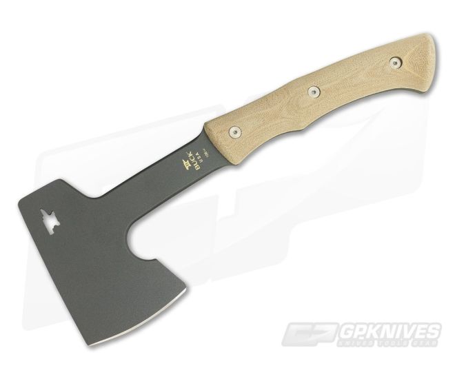 Buck 106 Compadre Axe Cobalt Cerakote 5160 Canvas Micarta 106BRS1