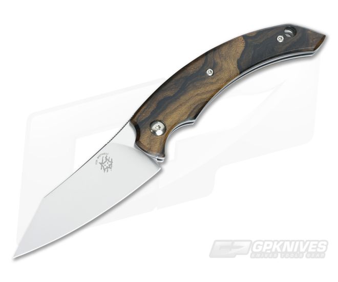 Fox Bastinelli Knives 518ZW Slim Dragotac Ziricote Wood Friction Folder