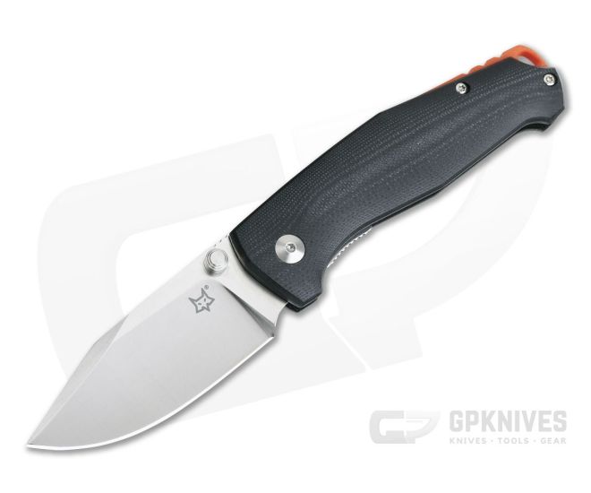 Fox Knives TUR 523B Vox Design Black G10 Satin N690Co Liner Lock ...
