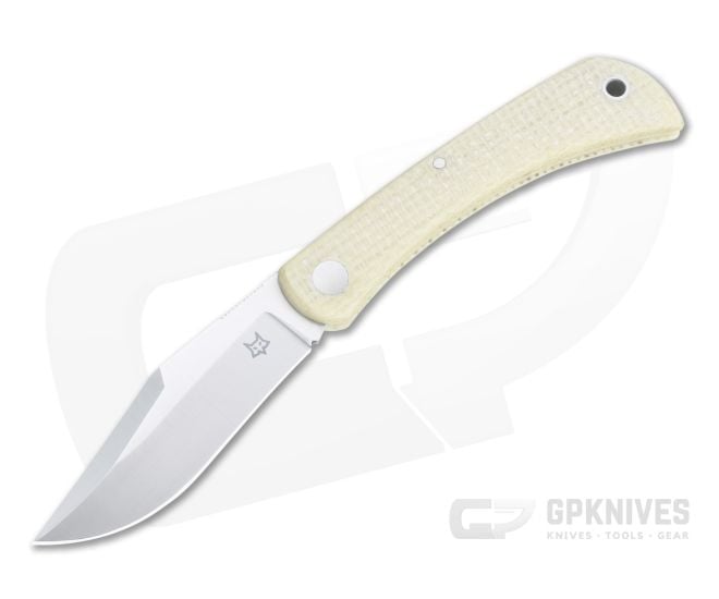 Fox Knives Libar Satin M390 Coyote Micarta Slip Joint Folding Knife For ...