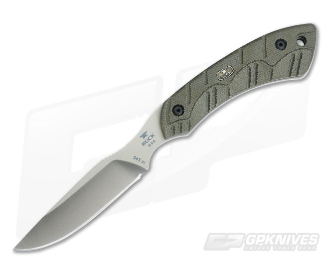 Buck Open Season Caper Pro Series OD Green Micarta S35VN 0543ODS Knife ...