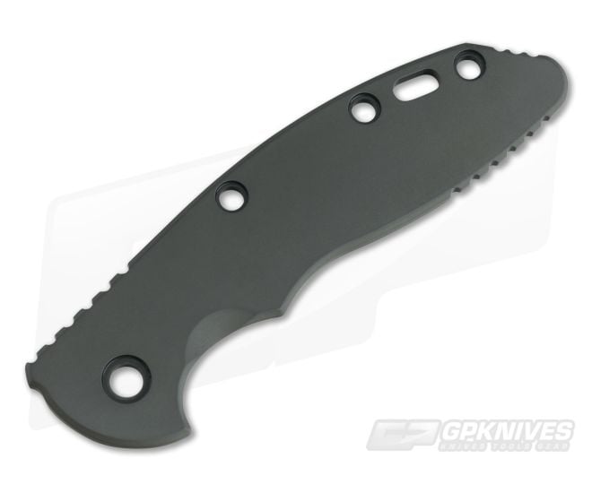 Hinderer Knives Black DLC Smooth Titanium XM-18 3.5" Handle Scale For Sale