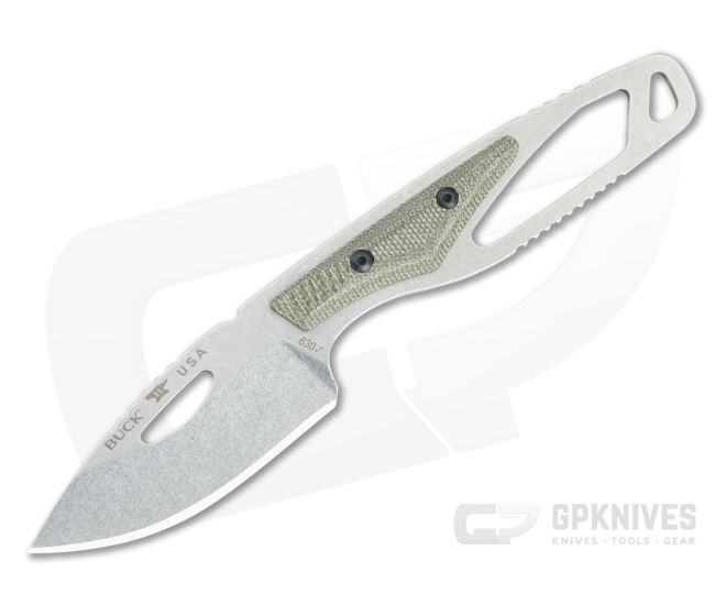 Buck 630 Paklite Hide Pro OD Green Micarta S35Vn
