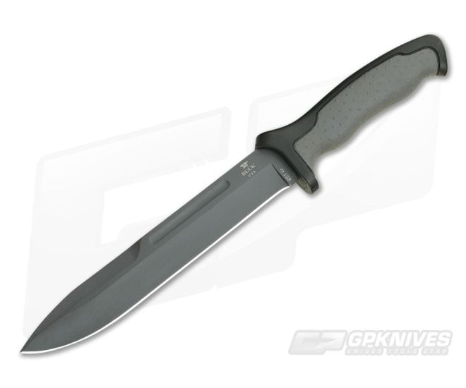 Buck Nighthawk Hunter Gray Cerakote Spear Point Fixed Blade 651GYS