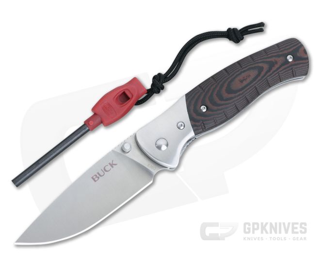 Buck Knives Selkirk Large Folding Knife Micarta 836 new For Sale