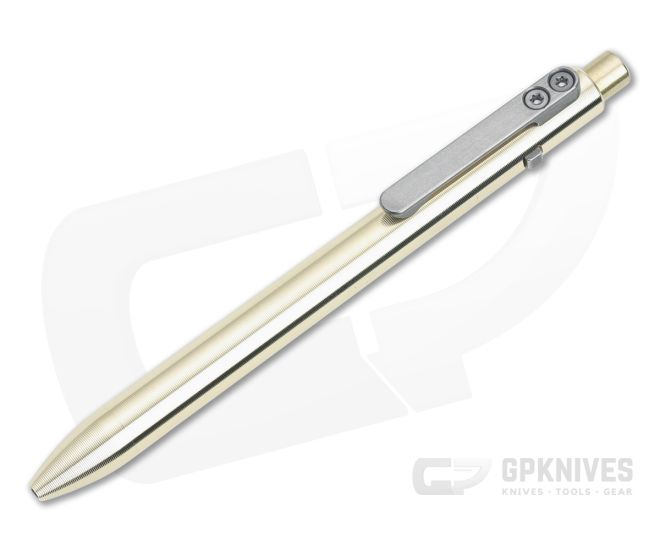 Tactile Turn Side Click Pen Short Bronze Ink Pen For Sale