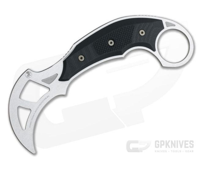 Microtech Iconic Fixed Trainer Satin Prototype 118-4TR Fixed Trainer ...