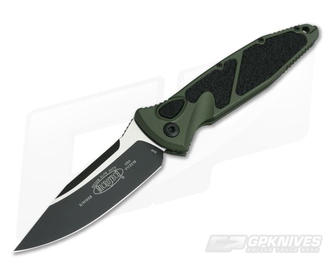 Microtech Socom Elite Automatic Black Plain CTS-204P Clip Point OD ...