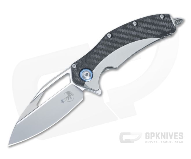 Microtech Matrix Titanium Carbon Fiber Scales Blasted Blade 165C-7CFTI