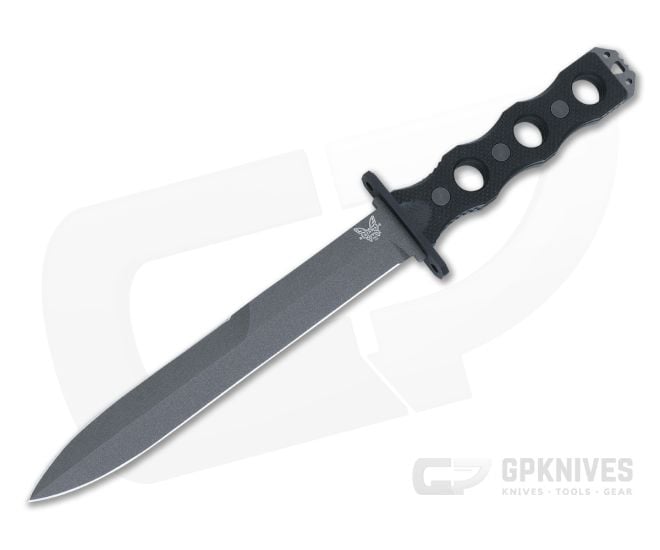 Benchmade SOCP Tactical Fixed Blade With Black G10 Handle And Cobalt ...