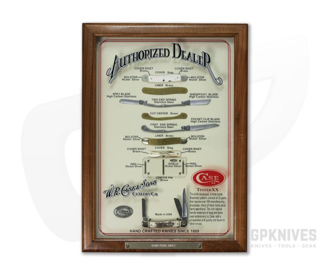 Case 2000 Dealer Knife Anatomy of a Knife Stag Medium Stockman Display