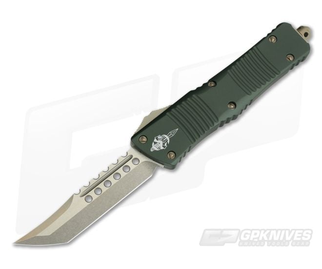 Microtech Combat Troodon Hellhound Signature Series OD Green Bronzed ...