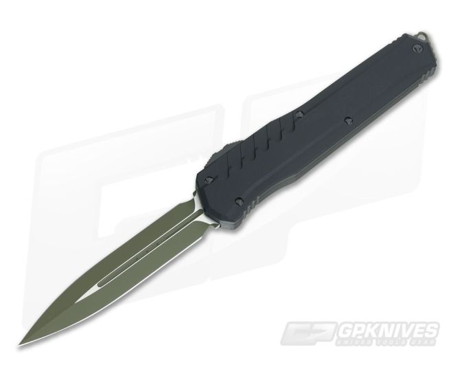 Microtech Cypher MK7 D/E Green Black Hardware Double Edge OTF Automatic ...