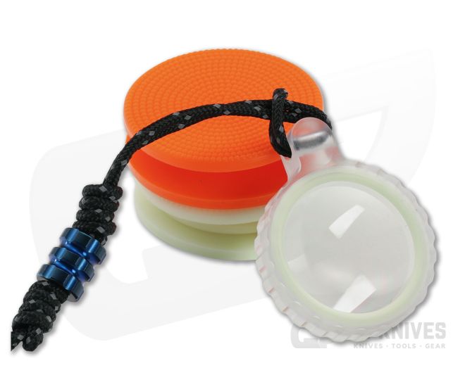 Maratac Titan Zoom - Sapphire Pocket Magnifier - Clear Polycarbonate