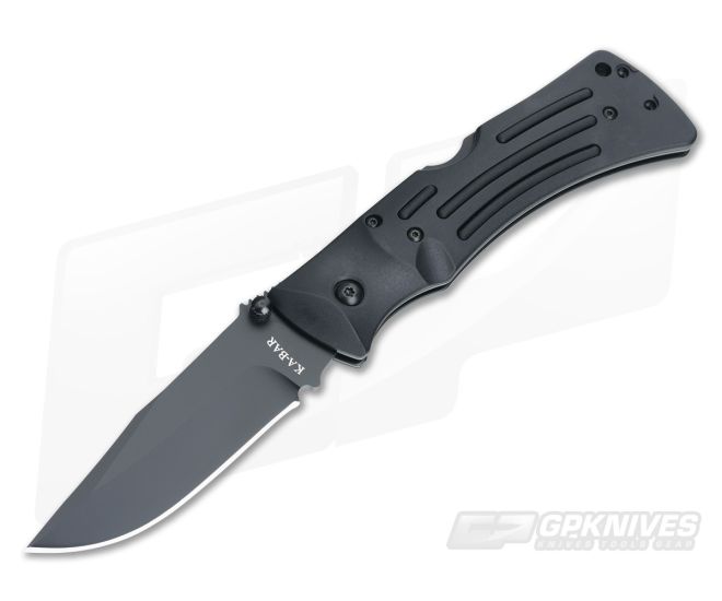 Kabar Mule Folder Black Plain Edge Knife 3050 for sale