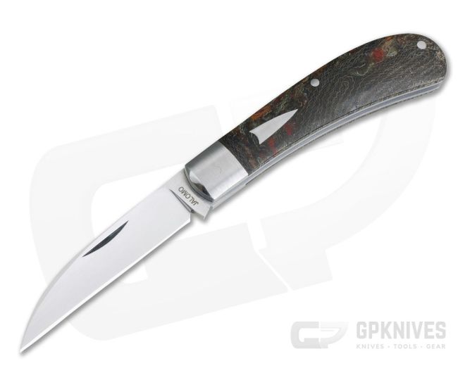 Pepe Jalomo Custom Wharncliffe Trapper Crosscut Rag Micarta CPM154 Slip ...