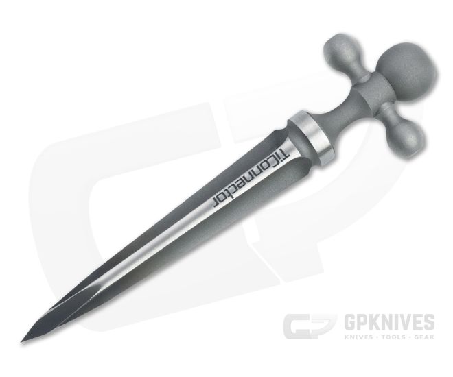 Steve Kelly TiConnector Satin Ti T-Spike Custom Push Dagger For Sale