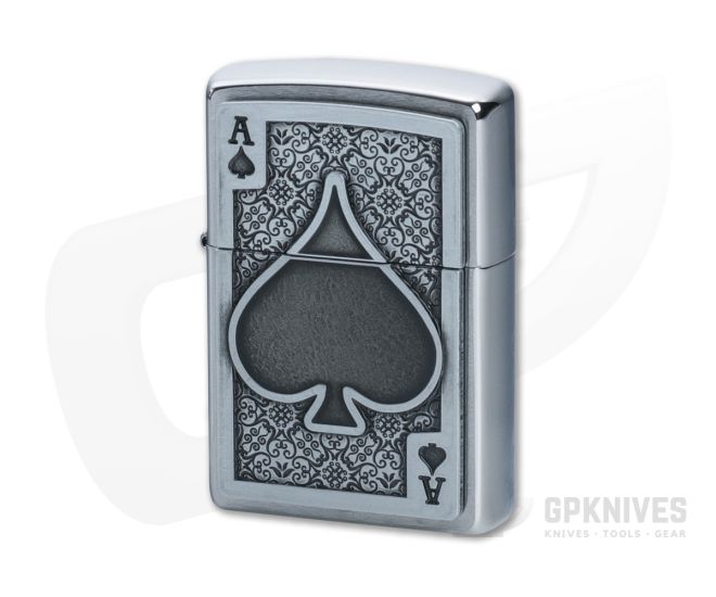 Zippo Windproof Lighter Ace Of Spades Design 49637