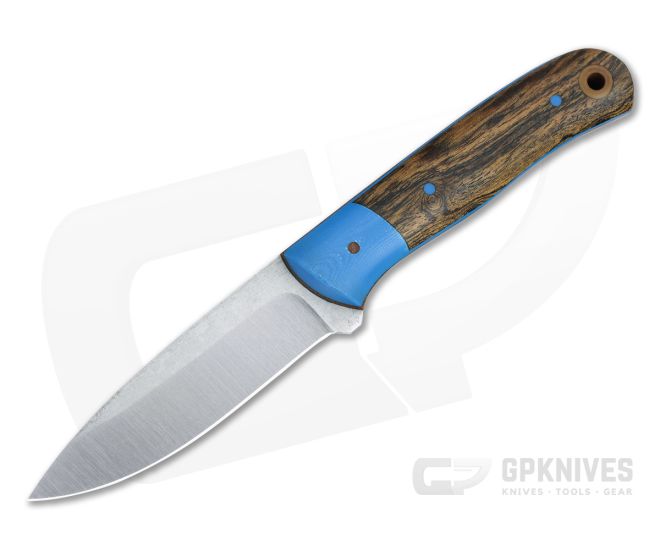 Cypress Creek Knives Bushcrafter TT Bocote Wood with Blue G10