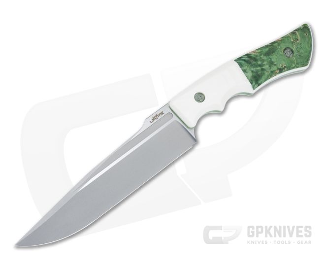 Lhotak Designs Tactical Fixed Blade ATI 425 Titanium Super Tusk Box Elder