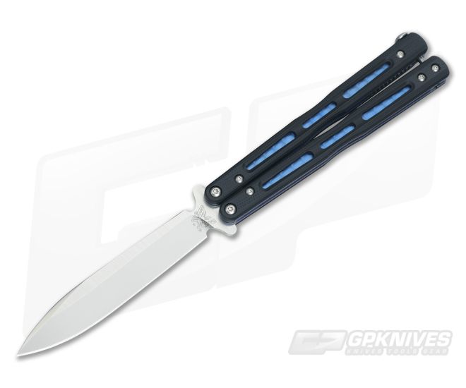 Benchmade 51 BaliSong Satin Plain Edge G10 Butterfly Knife for Sale