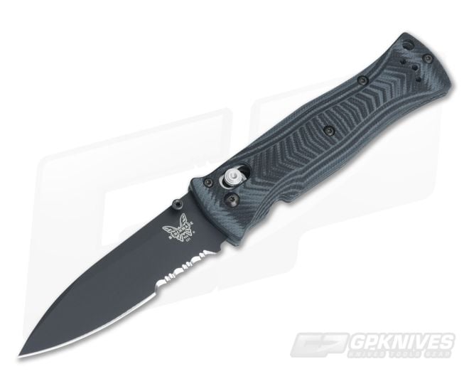 Benchmade 531SBK Pardue Black Drop Point Knife G10
