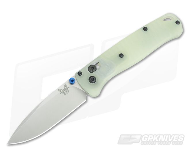 Benchmade 535 Bugout Stonewash S30V Grooved Jade Green G10 Putman ...
