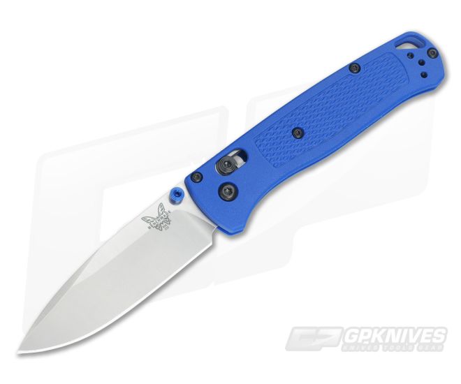 Benchmade Knives 535 Bugout Blue Grivory 3.24" S30V Blade