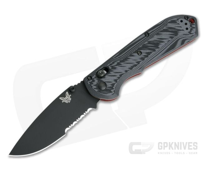 Benchmade 560SBK-1 Freek Layered G10 AXIS Lock Black Serrated CPM-M4