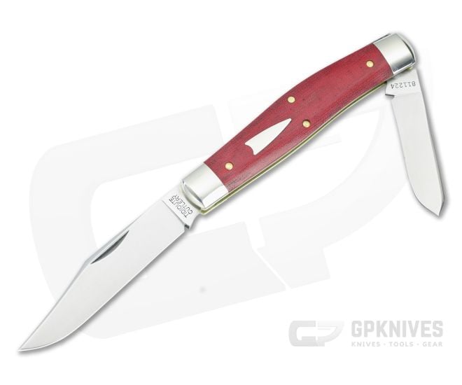GEC #81 Boss Bull Keeper Red Linen Micarta