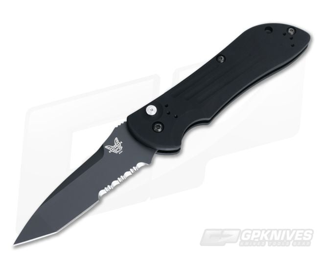 Benchmade 9101SBK Auto Stryker Tanto Knife Black Serrated Edge