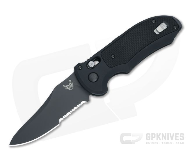 Benchmade 9170SBK Auto Triage Black - Part Serrated Blade
