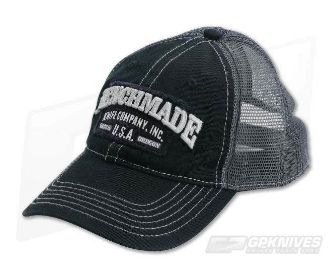 Benchmade Mesh Black Trucker "Solid Steel" Hat