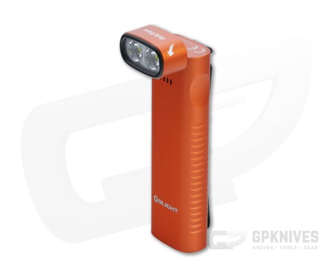 Olight Arkflex 1000 Lumen Adjustable Head Flashlight Orange