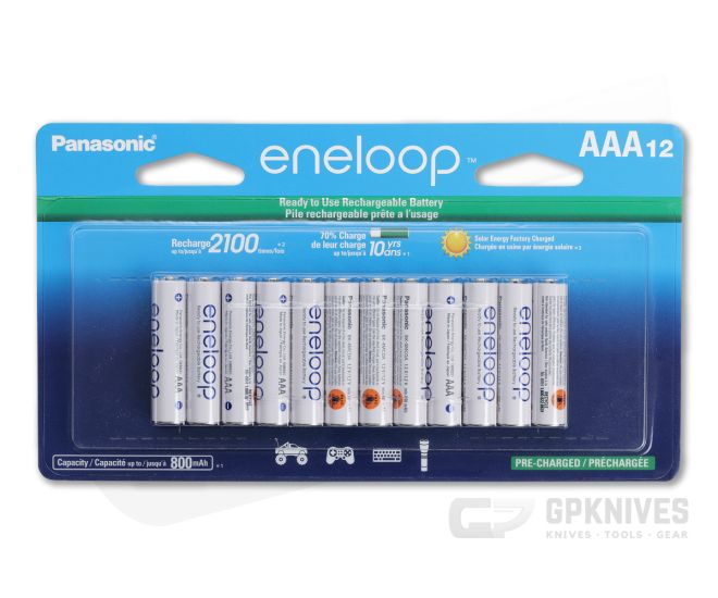 Panasonic Eneloop AAA Batteries (12 Pack)