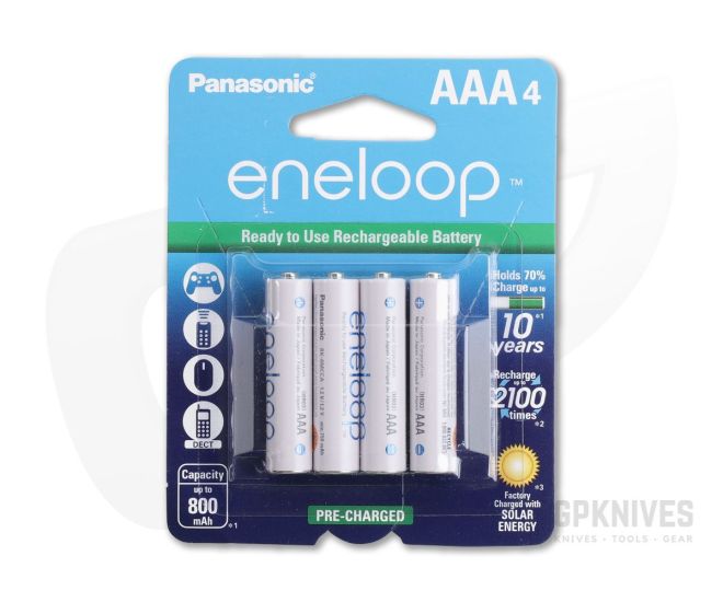 Panasonic Eneloop Aaa 800mah 1 2v Nimh Rechargeable Batteries 4 Pack