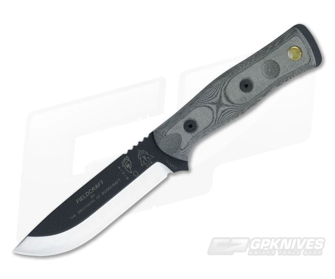 TOPS B.O.B. Fieldcraft Knife Black Micarta Hunter for sale