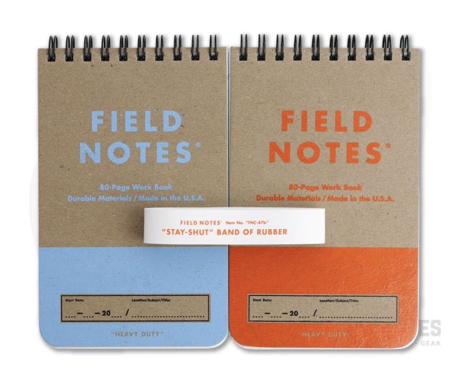 Field Notes Heavy Duty Ruled Front Paper Notebook 2 Pack For Sale