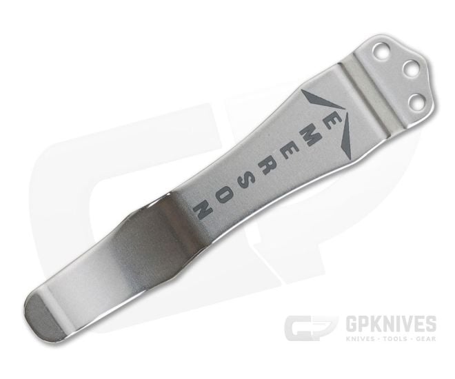 Emerson Knives Classic Logo Stainless Pocket Clip For Sale