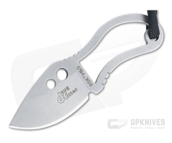 Doug Ritter RSK Mk5 Stonewashed Survival Fixed Blade Neck Knife For Sale