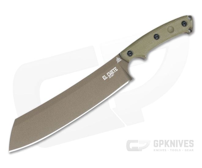 TOPS El Chete Mini - Bronze Fixed Blade - Canvas Handle