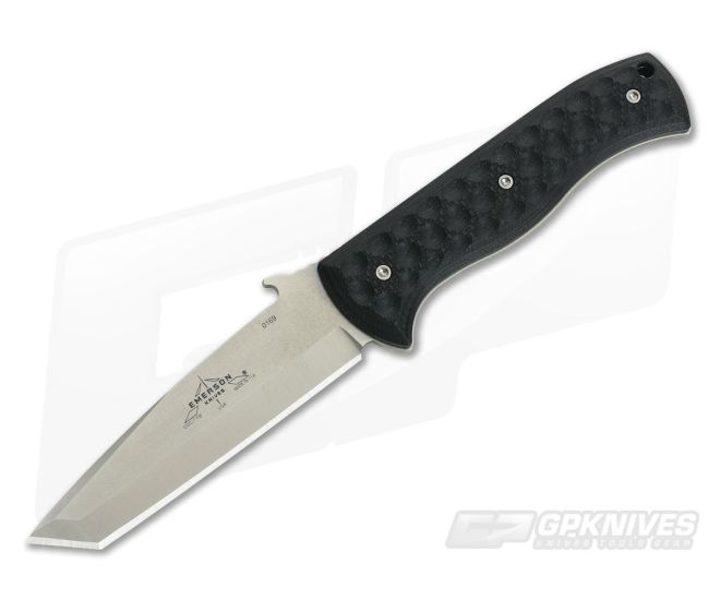 Emerson Knives CQC-7 Fixed Blade Stonewashed Black G10 Knife For Sale