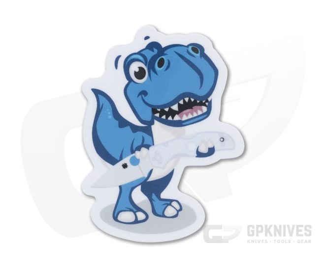 GPKnives Exclusive Native 5 FRN Satin CPM Rex 45 T-Rex Sticker For Sale