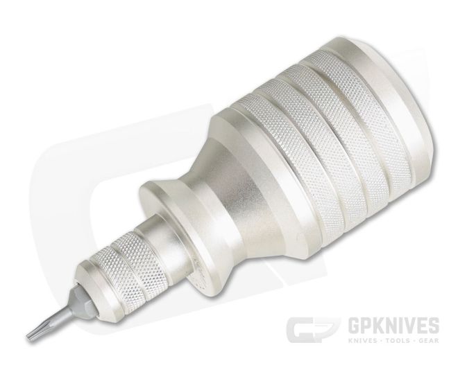 Scout Leather Co. Silver Aluminum Stubby Hex Bit Driver For Sale