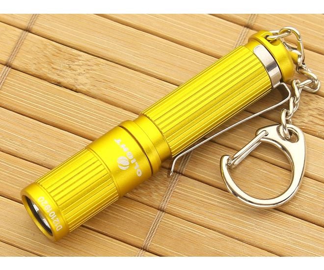 Olight i3S EOS Keychain LED Flashlight 80 Lumens Gold for sale