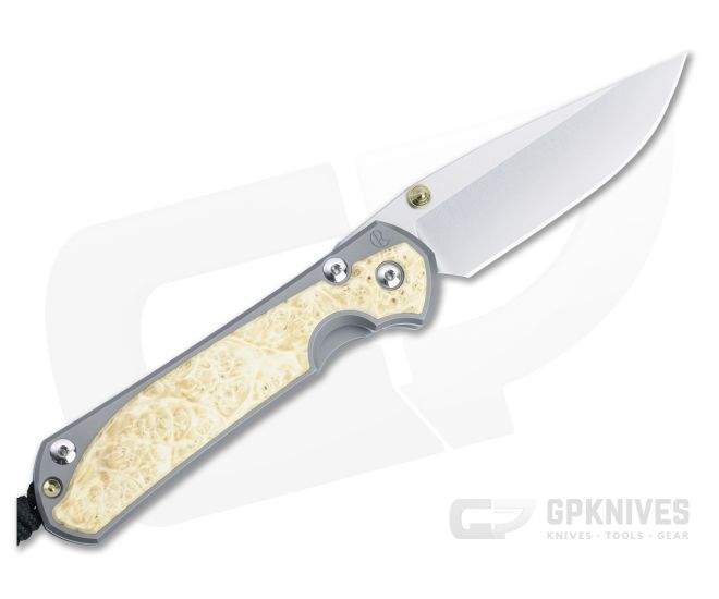 Chris Reeve Large Sebenza 31 Left Handed Box Elder Inlays Magnacut ...
