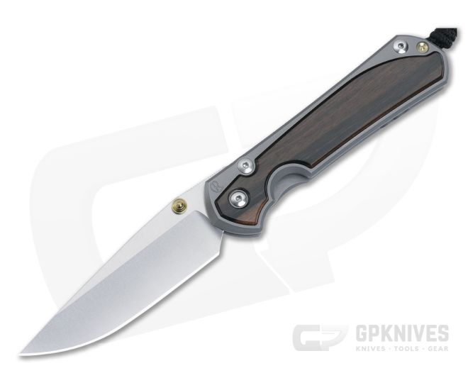 Chris Reeve Large Sebenza 31 Titanium Folder With Macassar Ebony Inlays ...