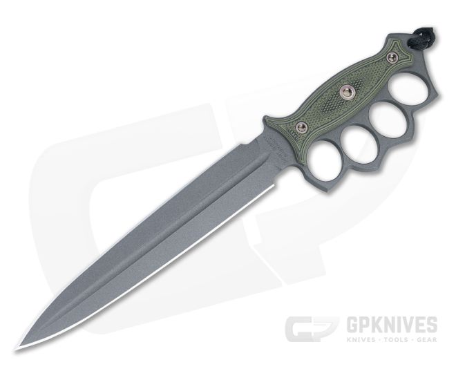 RMJ Tactical Lady Death Trench Dagger with Dirty Olive Handles and ...